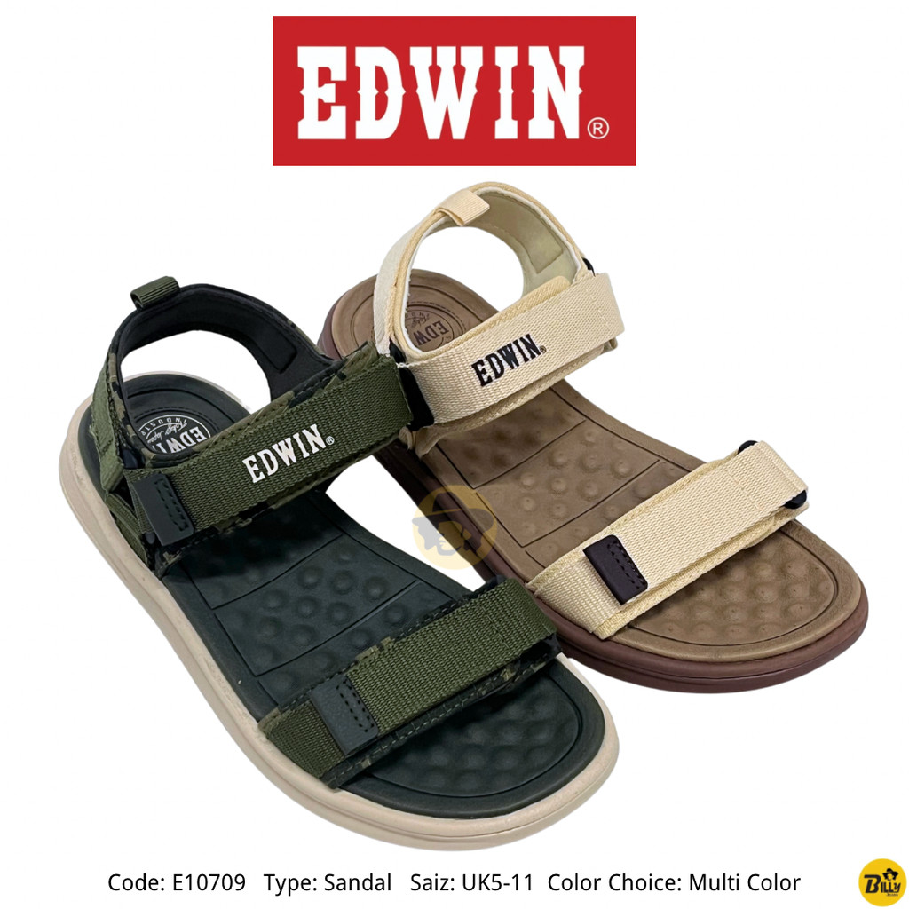 EDWIN Brand Men’s Comfort Casual Sandal Shoes ( E10709 ) | Shopee Malaysia