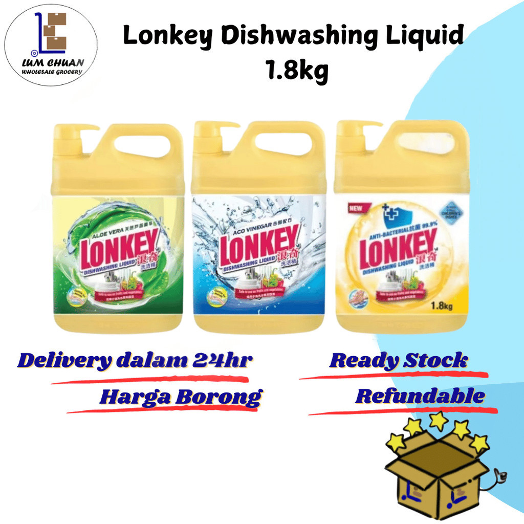 Lonkey Dishwash with Pump 1.8Kg(Assorted) | Shopee Malaysia