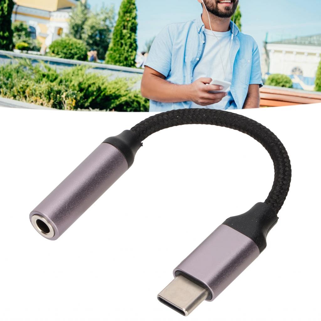 Rrianfo 3.5mm Audio Adapter Plug and Play Portable HiFi Sound Type C To ...