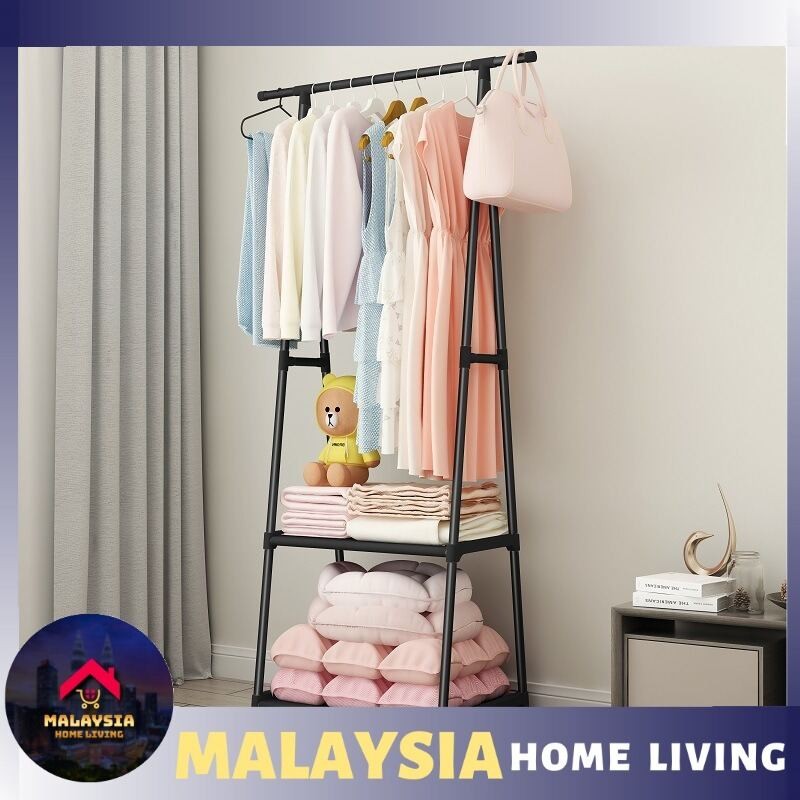 (READY STOCK) Clothes Rack Hanging Organizer Rack / Simple Style ...