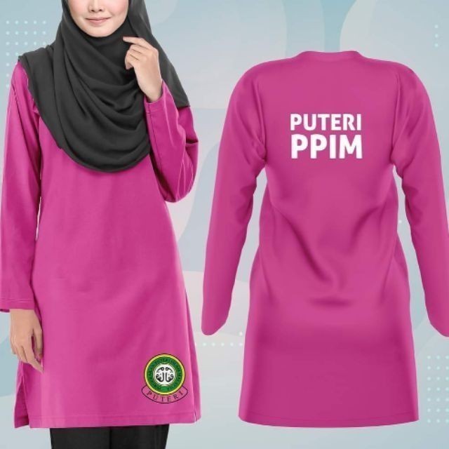Puteri PPIM Tshirt Muslimah Unit Beruniform PINK Muslimah Malaysia Baju ...