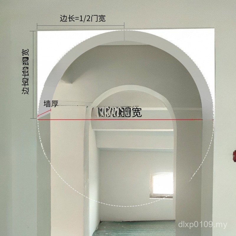High-density Arch Arch Angle Gypsum Alternative Door Cover Beam Holder ...