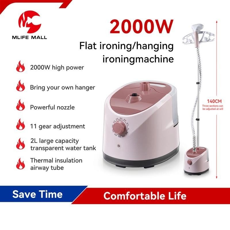 Garment Steamer 2000W With Flat Pole & Iron Board Stand Type Clothes ...