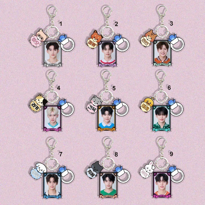 ZEROBASEONE Keychain Kim Ji-sung Han Bin Shen Quan-sharp Kim Kui Bin ...