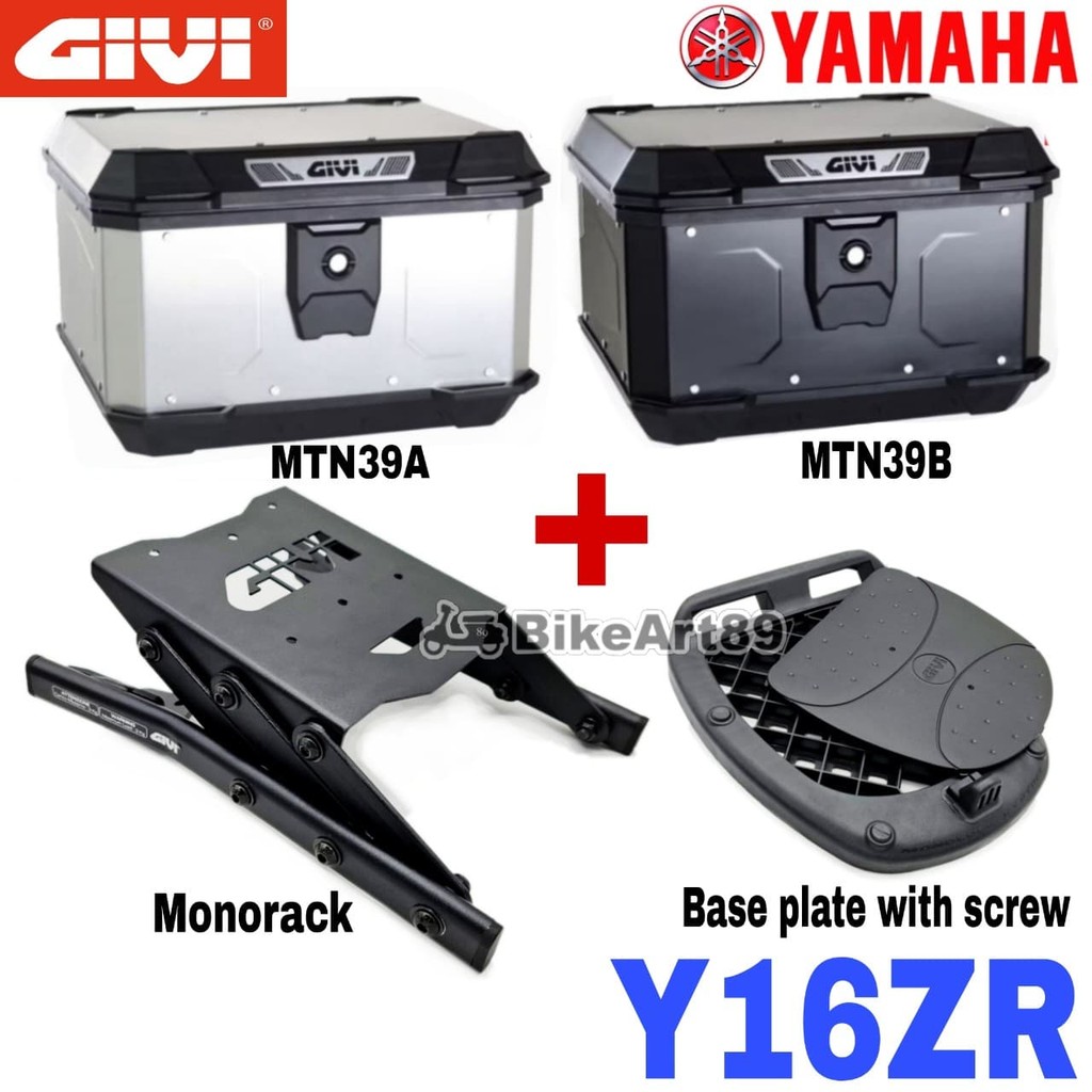 GIVI Monorack Yamaha Y16ZR Y 16 ZR Box Matterhorn Aluminium MTN39A ...