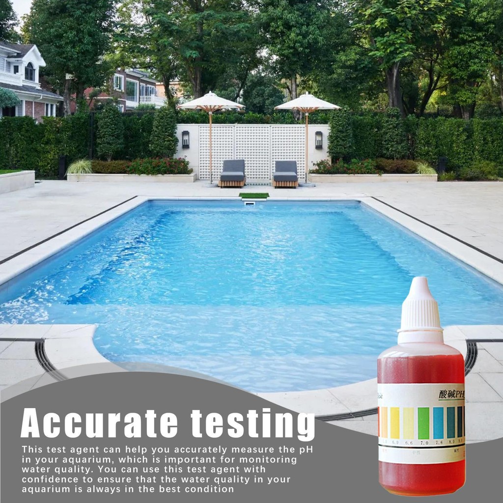 pH Water Test Drops pH Reagent Drops for Pool 50ml Aquarium Water ...