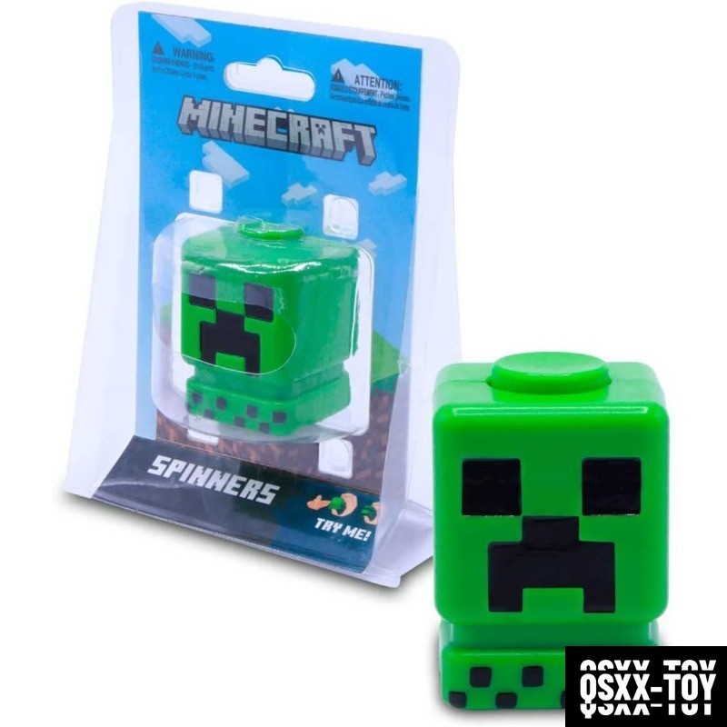 Minecraft Creeper Fingertip Gyro Decompression Toy Figurine Home ...