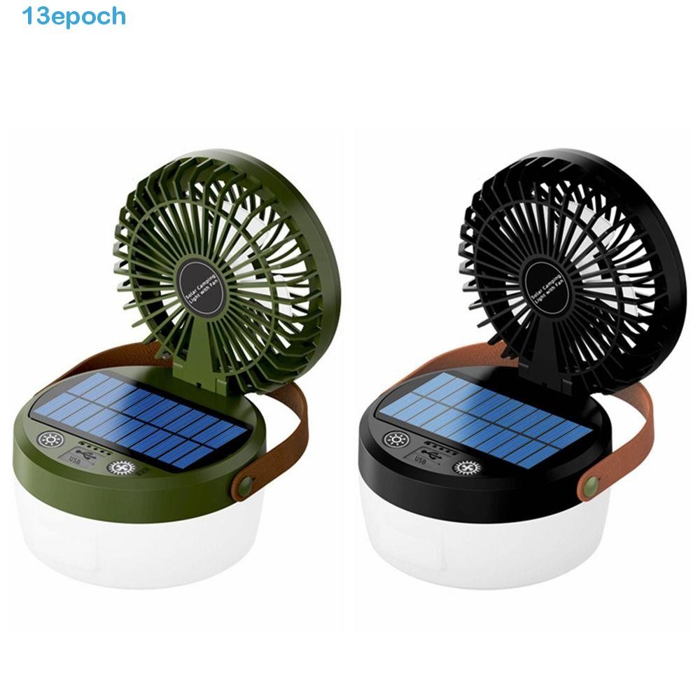 EPOCH Solar Fan Camping Light, Foldable Portable Outdoor Solar Fan ...