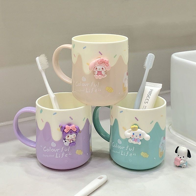 Sanrio Kuromi Melody Cute Cartoon Girl Creative Teeth Cup Mouthwash ...