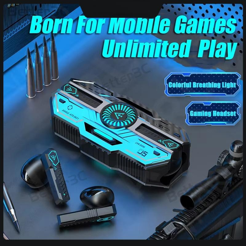TWS Mech style E-sports Gaming headset Bluetooth No latency gaming ...