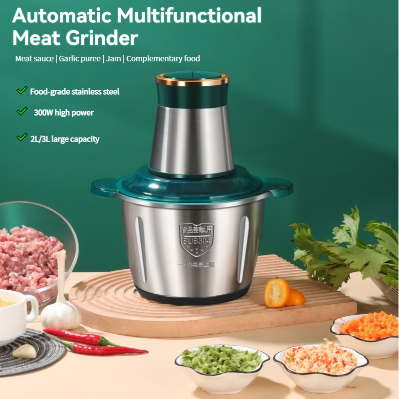 Stainless Blender Large 2L Processor Electric Meat Blender 3L Chopper ...