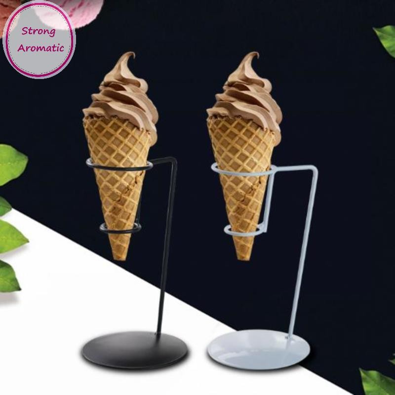 STRO Ice Cream Cone Holder Display Stand Birthday Wedding With Base ...