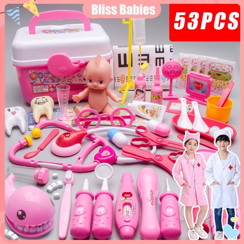 Doctor Costume Kids Toys Doctor Nurse Cosplay Role Play Dress Up Kits ...