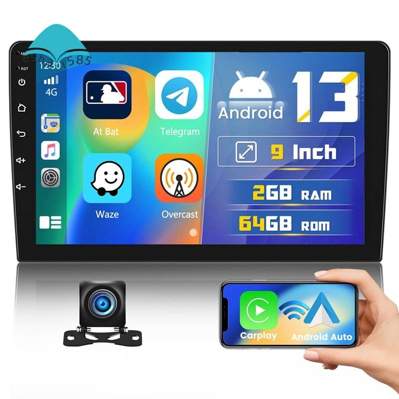 Android 13 Car Stereo Wireless Carplay Android Auto, 2Din 9 Inch Touch ...