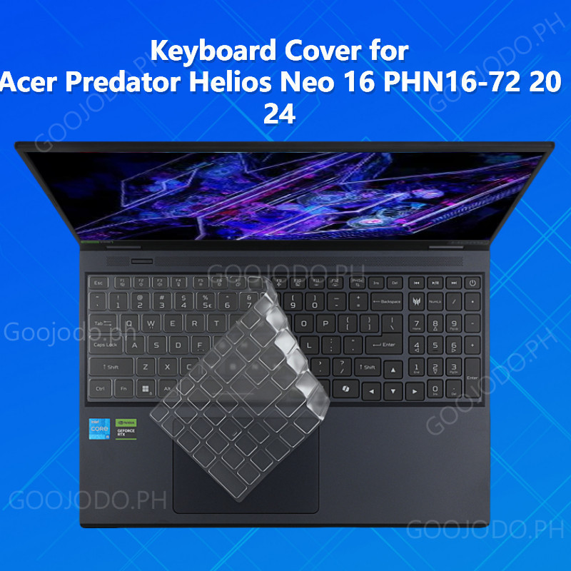 High transparent TPU Keyboard Cover for Acer Predator Helios Neo 16 ...