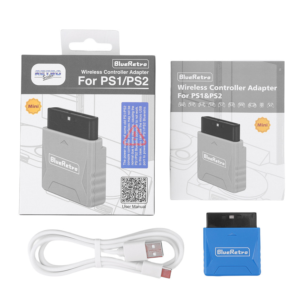 Wireless Controller Receiver Adapter for PS2/PS1 Console for 8bitdo/PS4 ...