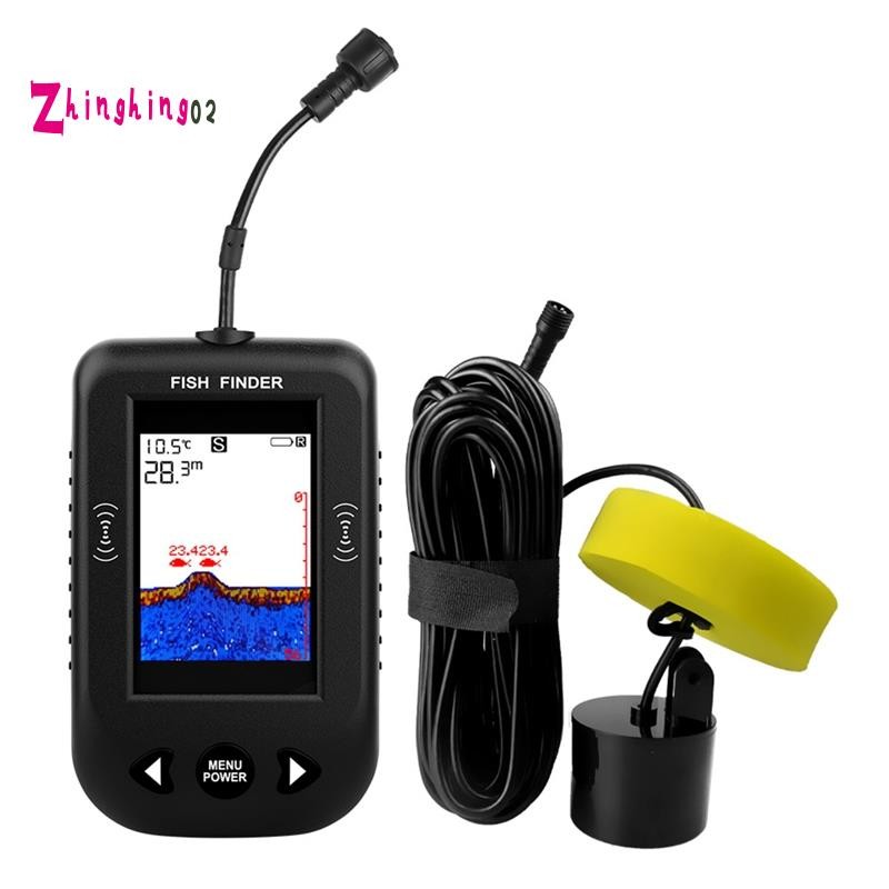 Portable Fish Finder Water Depth Sounder Temperature Fishfinder with ...