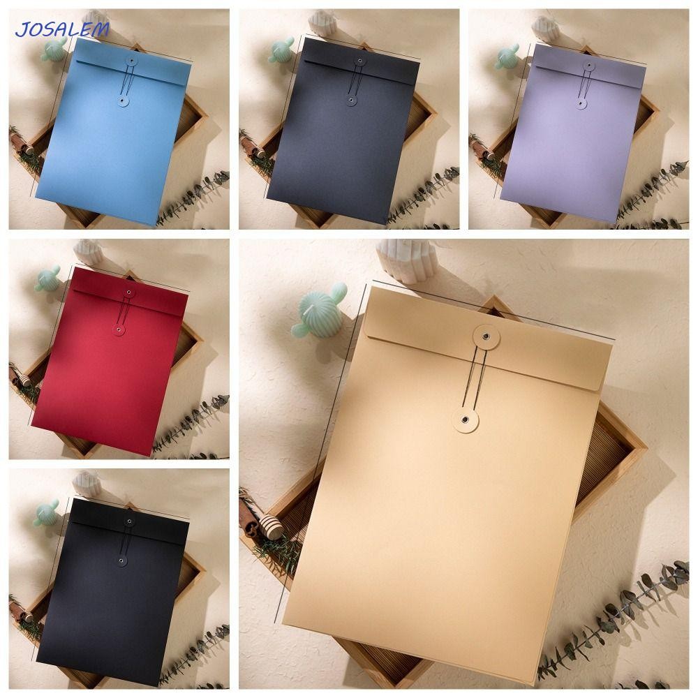JOSALEM Vintage Brown Envelopes, with String Tie Closure Clasp A4/A5 ...