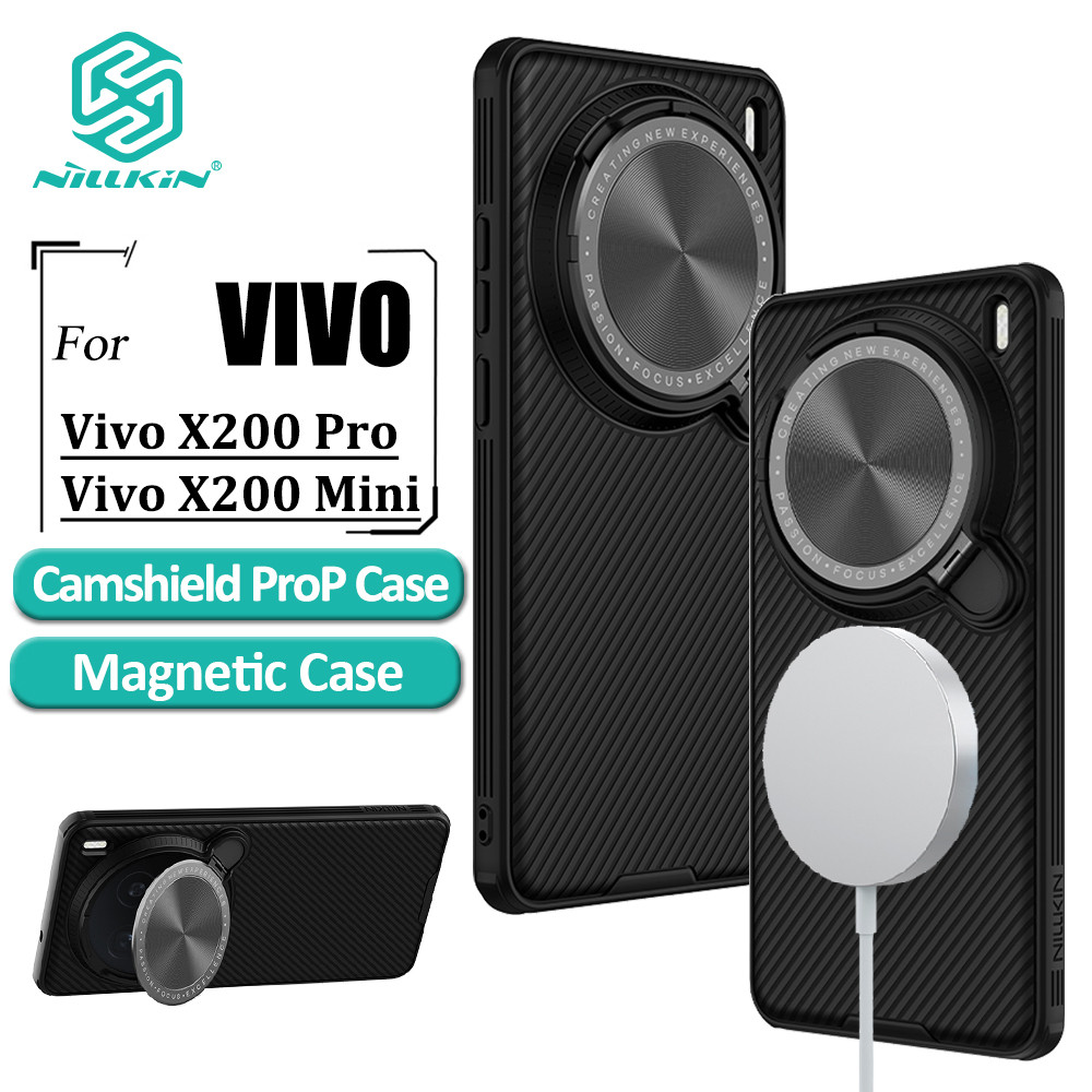 Nillkin Magnetic Case For Vivo X200 Pro / X200 Pro Mini Case Flip-Style Lens Protection Back ...