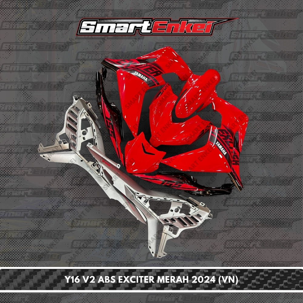 ORIGINAL - COVERSET Y16 ABS EXCITER RC MERAH 2024 ORI VIETNAM | Shopee ...