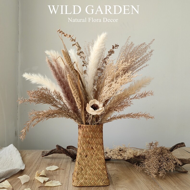Natural Dried Pampas Grass Bohemian Home Decor Bouquet Dried Reed ...