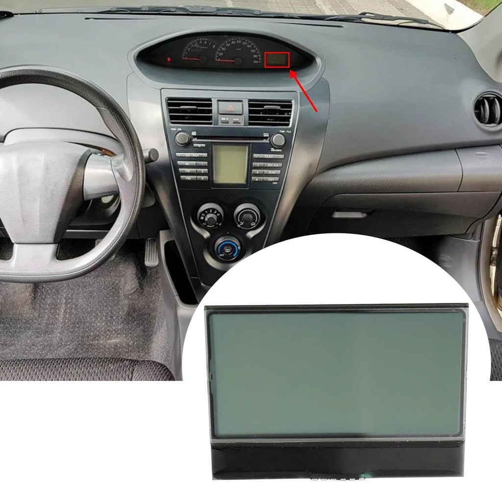 For Toyota Dashboard For Vios 2008-2012 Black LCD Capabilities Cluster ...