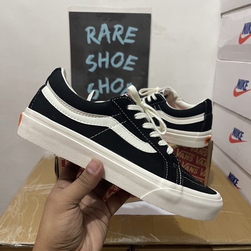 Van Skate rendah keluaran semula hitam/putih (saiz lelaki dan wanita ...