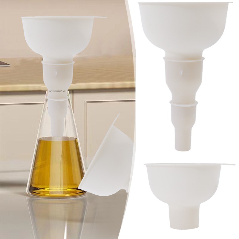 Kitchen Creative 3 in 1 Multi-caliber Plastic Funnel Multipurpose Jam ...