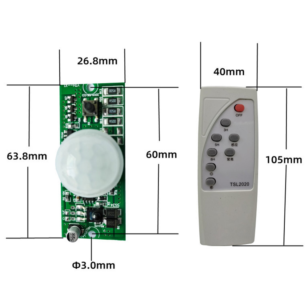 [Redkee.my] 3.2V 3.7V Controller Remote Control PIR Sensor Solar ...