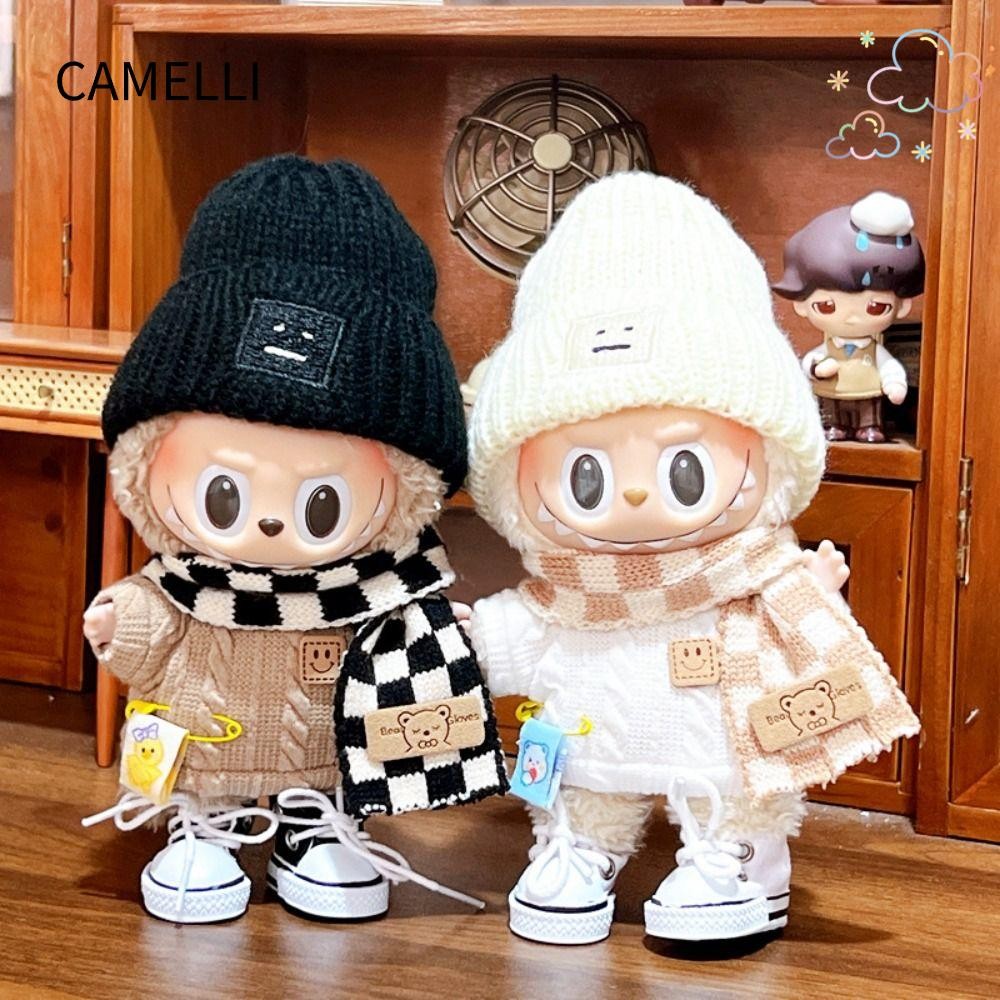 CAMELLI Labubu Doll Clothes, Sit and Party POP MART Labubu Sweater ...