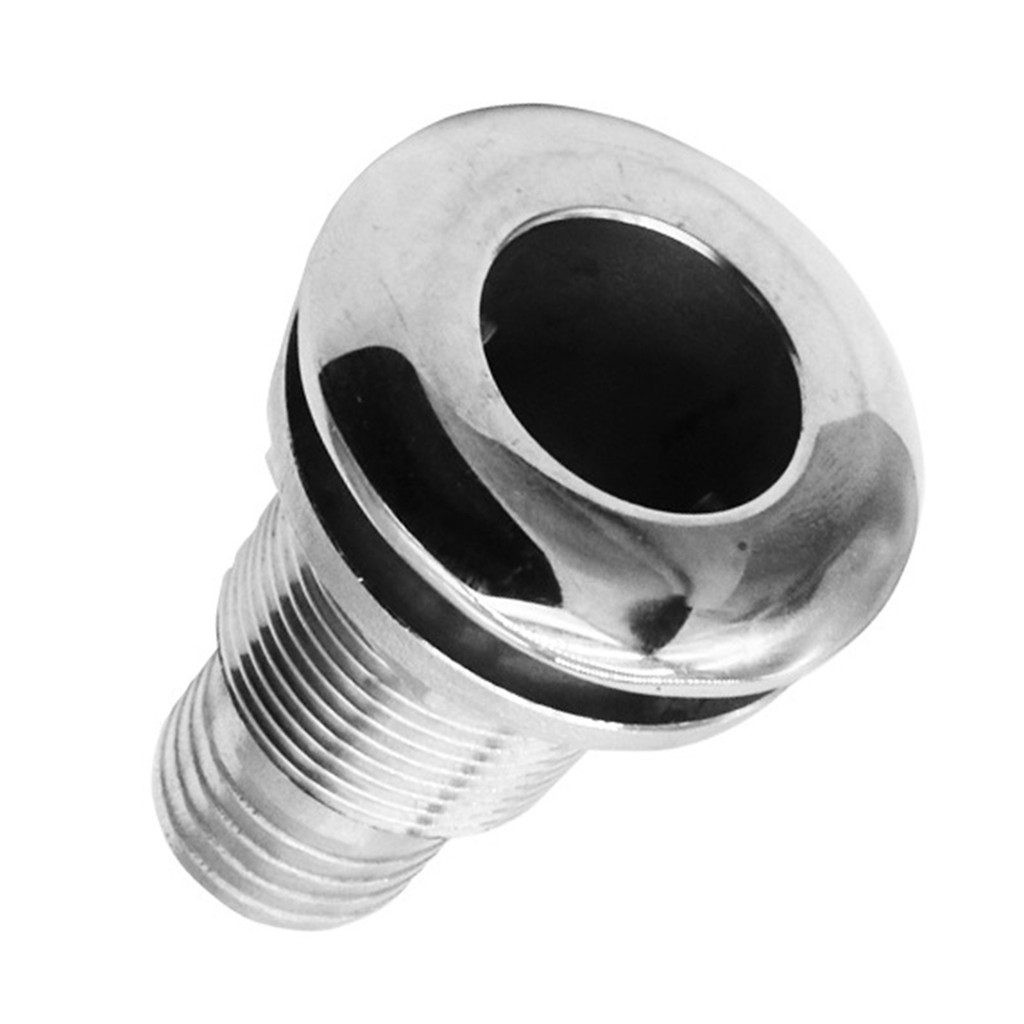 Marine Stainless Steel Barb Short Straight Through Hull Drain | Shopee ...