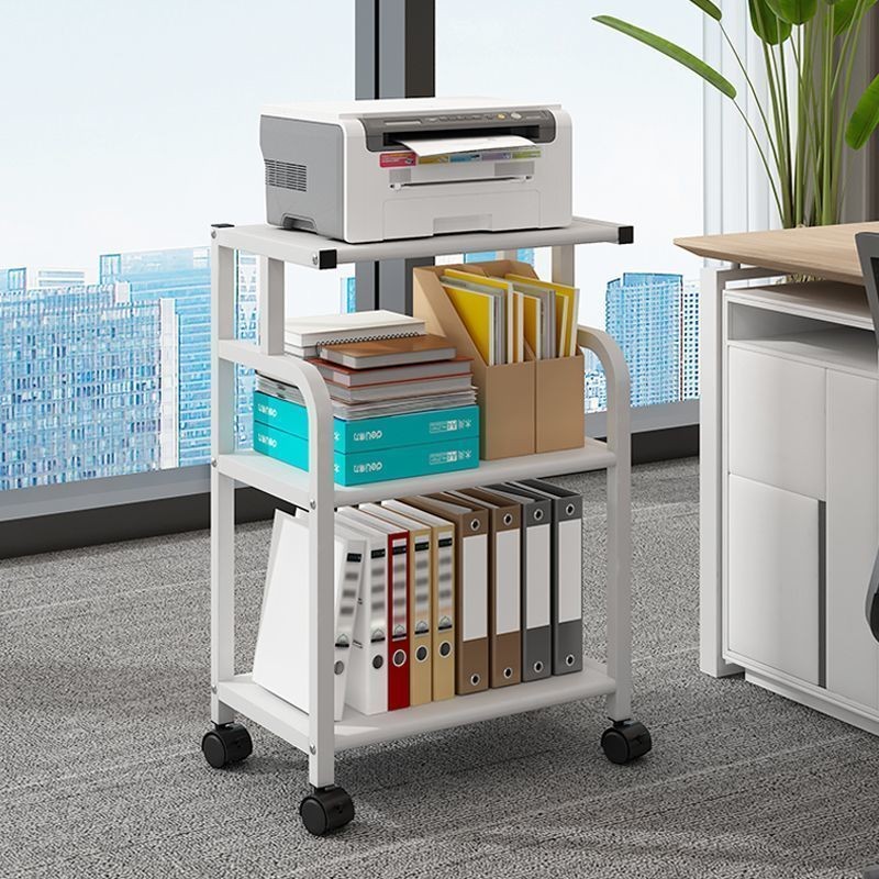 Printer storage rack Floor office multi-layer mobile storage iron work ...