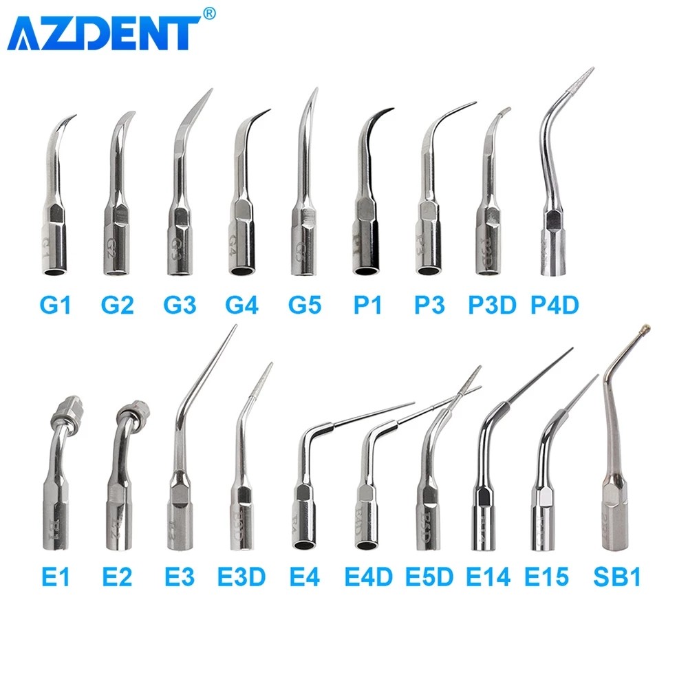 Dental Scaler Working Tip 24 Types for Root Tube Adapt to SATELEC and ...