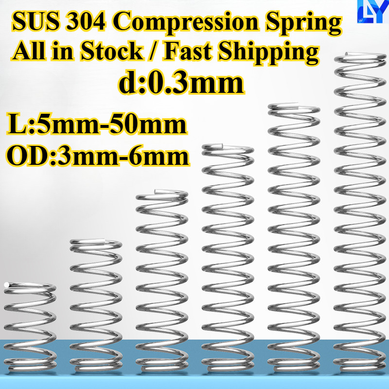 [LY-XHYH] 304 Stainless Steel, Compression Spring (wire Diameter 0.3mm ...