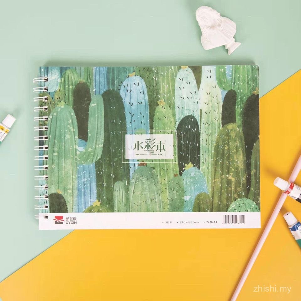 READY STOCK Watercolor Drawing Paper Notebook/Traval Hand Book 300gsm ...
