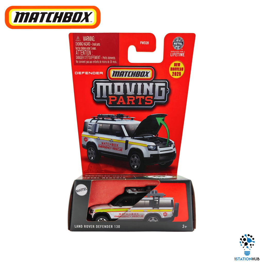 Matchbox Moving Parts Land Rover Defender 130 Car Cars Collector Kids ...