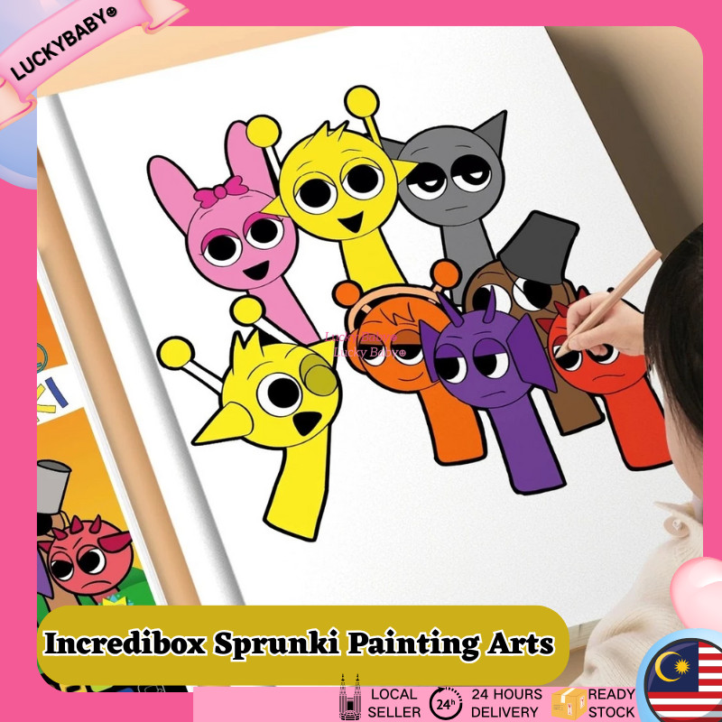 Incredibox Sprunki Coloring Book Painting Arts Crafts DIY Drawing Toys ...