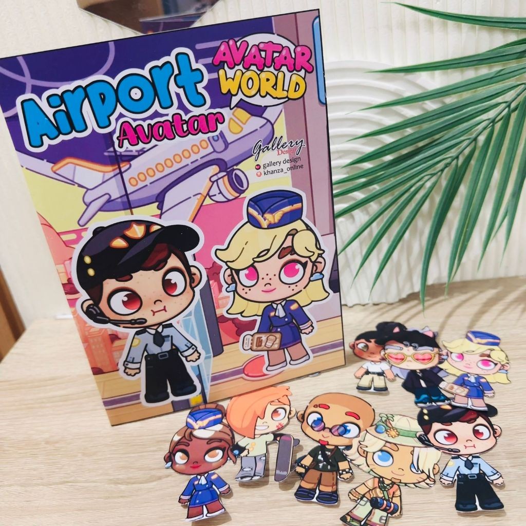 AIRPORT AVATAR WORLD Newest Children's Educational Toys Paperdolls ...