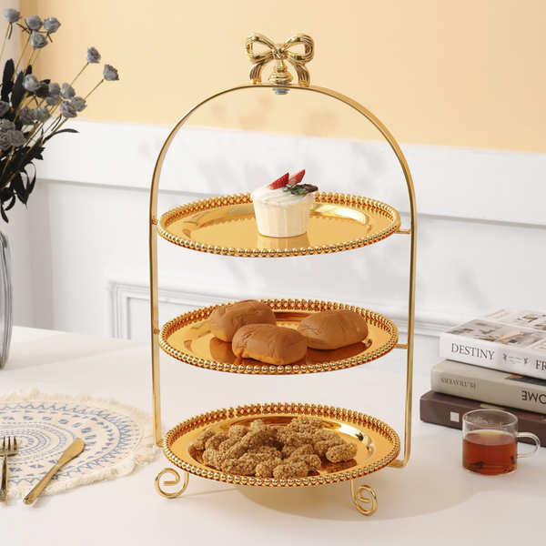 dessert table display set desert tray Pinggan buah pelbagai lapisan ...