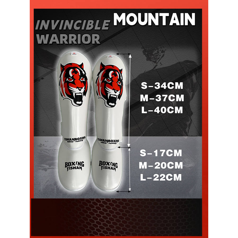 Muay Thai Leg Guard Sanda Fight Foot Back Shin Guard Boxing Thickened ...