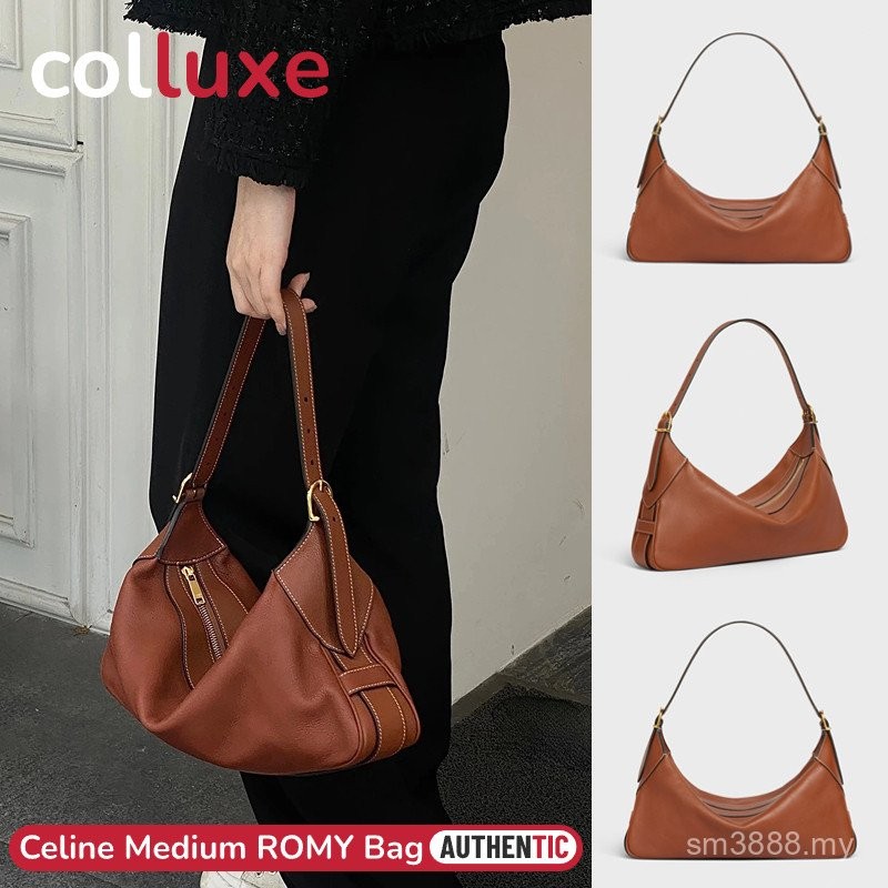 Preferred Celine ROMY bag, medium size, soft calf leather, tan, 36cm ...