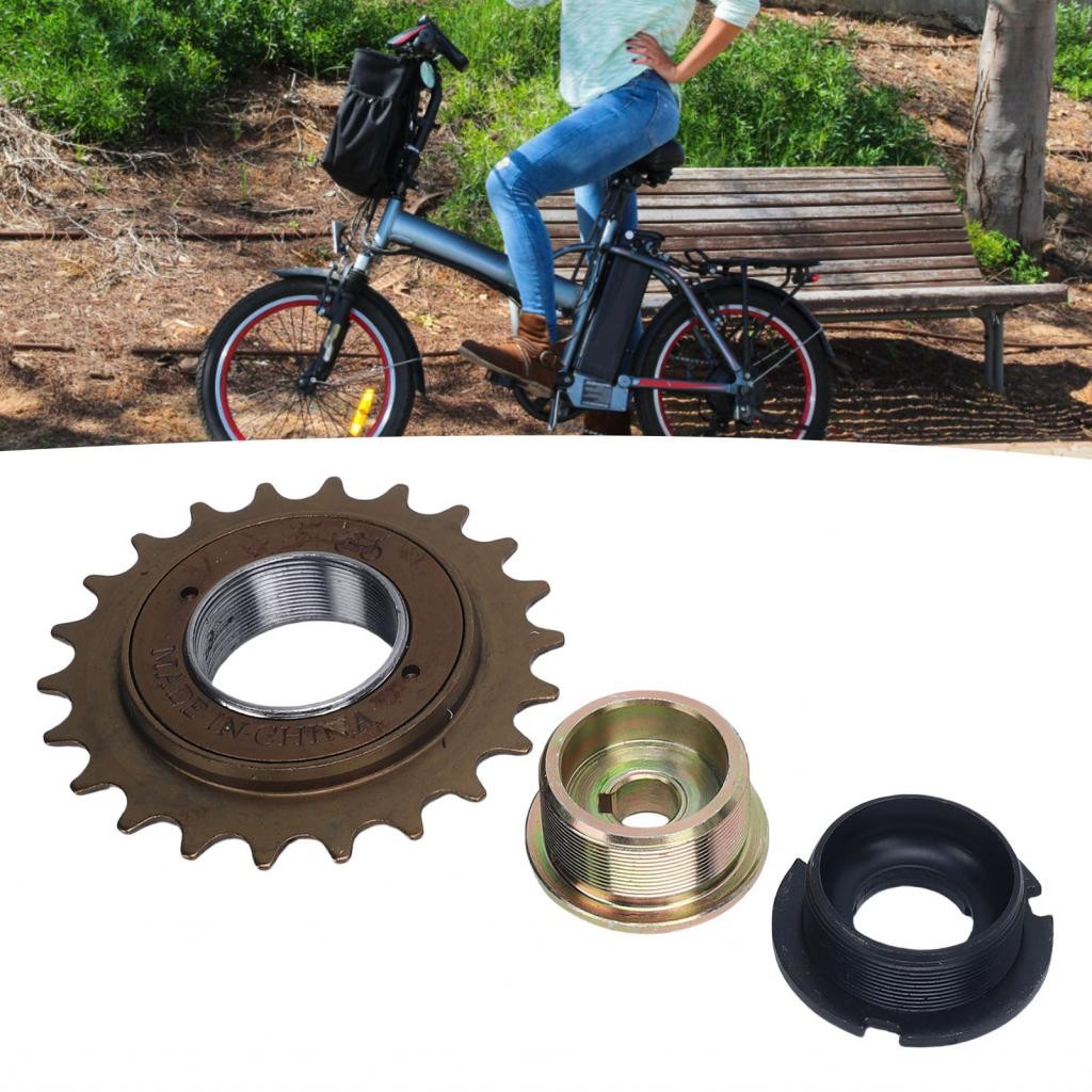 Houglamn SPYMINNPOO Bike Freewheel Adapter Set Steel 22T Connector Kit ...
