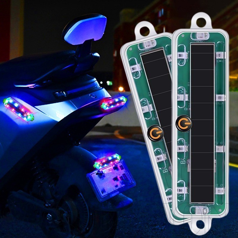 Car Solar-Powered Strobe Light - Mini LED Warning Light - Auto Anti ...