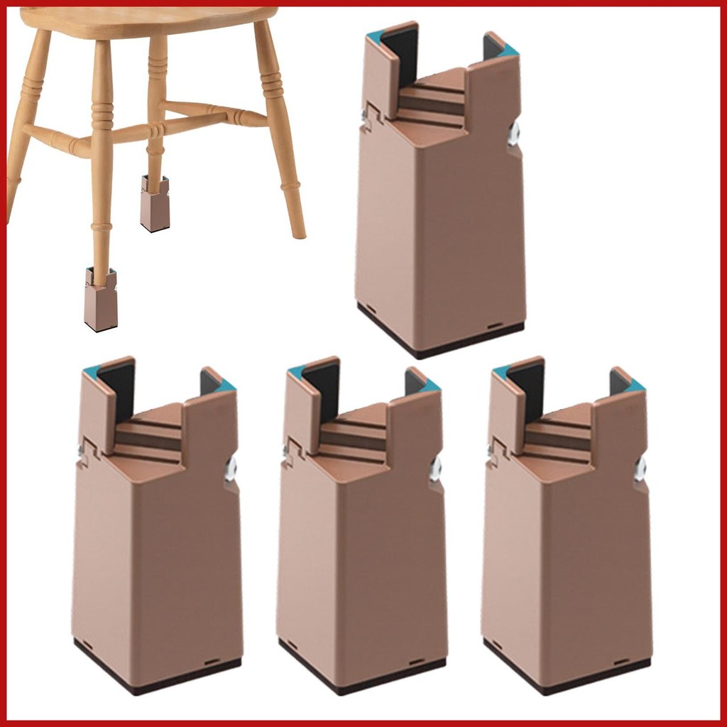 Risers for Table Legs Furniture Risers Bed Lifter 4X Desk Leg Riser Bed ...