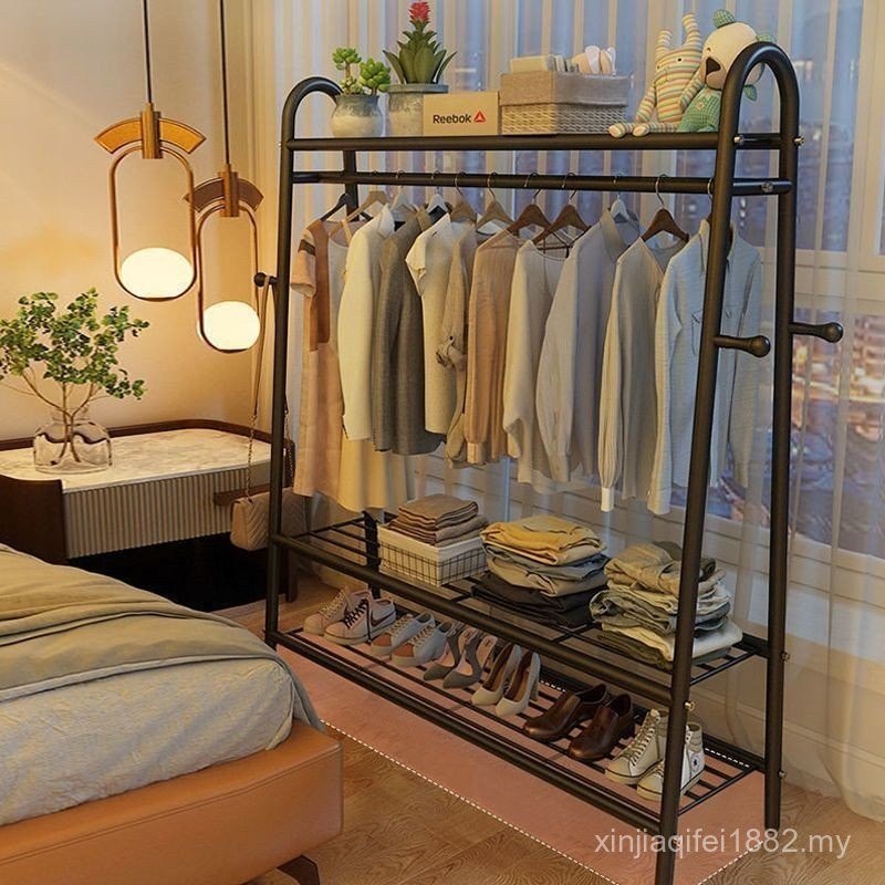 Hanger Drying Rack Floor-standing Vertical Clothes Rod Household Hanger ...