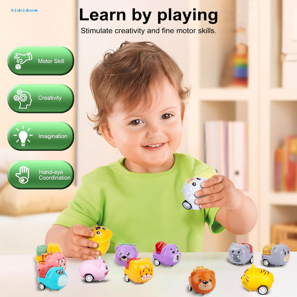 BIU_ 2024 Advent Calendar for Kids Non-edible Christmas Advent Calendar 24 Days Pull Back Cars ...