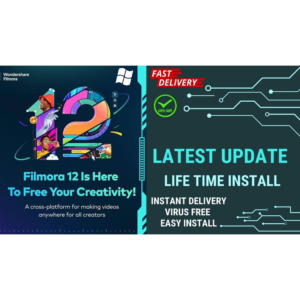 Wondershare Filmora 12 I Latest Full Version | No Watermark | | Shopee ...