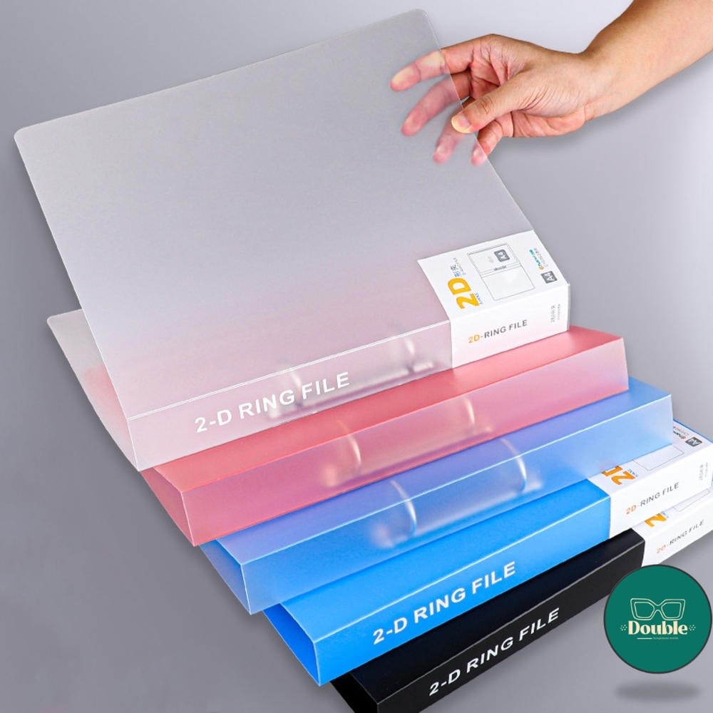 DG File Folder 2 Hole D Type Folder A4 Letter Size Looseleaf Binder ...