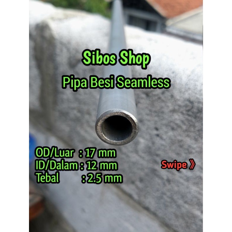 Seamless Iron Pipe Od 17mm Id 12mm Thickness 2.5mm Length 20cm to 100cm ...