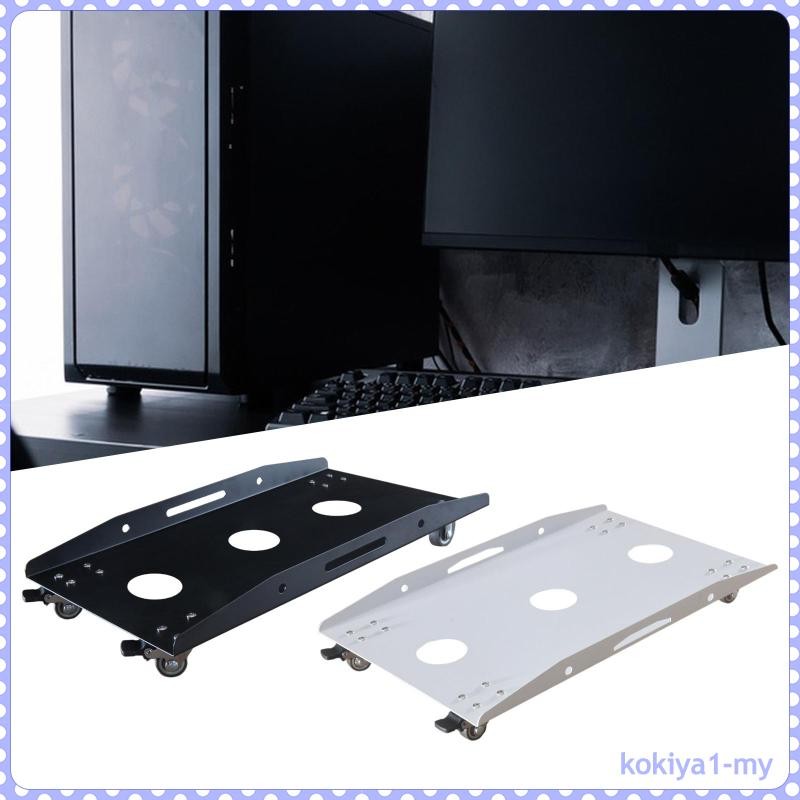 [KokiyaedMY] Ventilated Computer Floor Cart Metal Gaming Desk ...